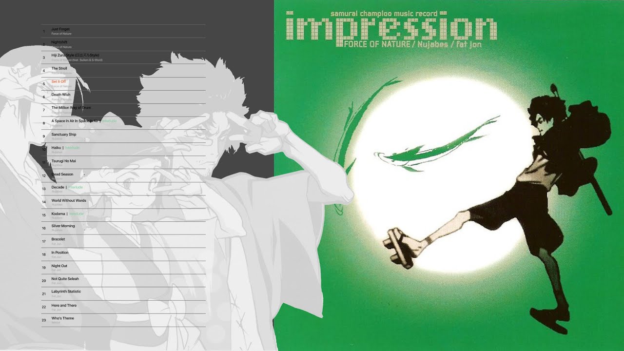 Nujabes/Force of Nature/Fat Jon — Samurai Champloo Music Record ...