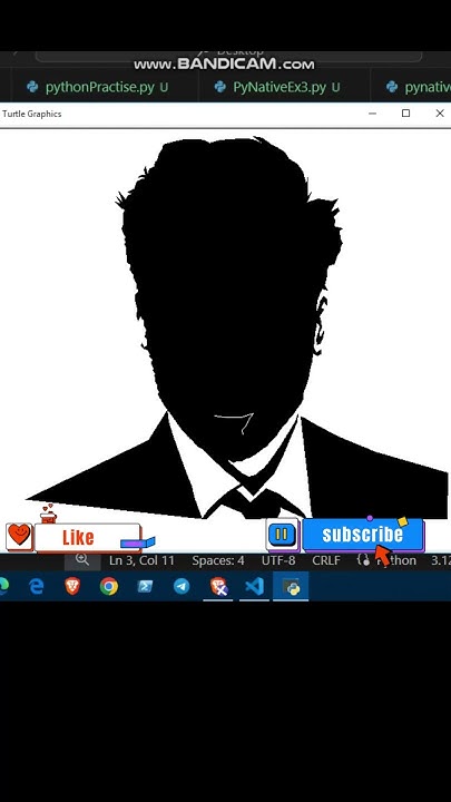 "Python Turtle Speed Sketch: Drawing Iron Man with Just 3 Lines of Code ...