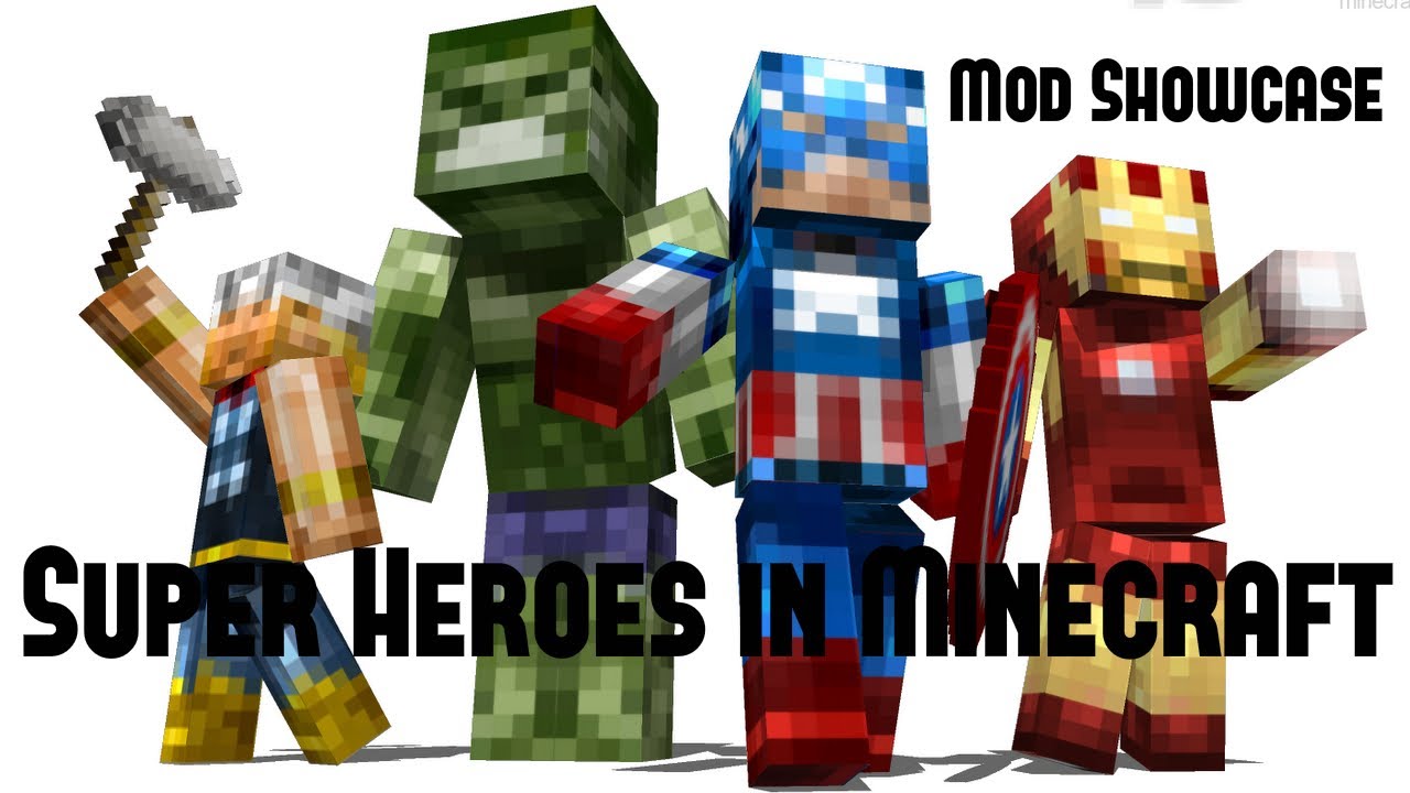Minecraft Mod Showcase: Super Heroes in Minecraft! - YouTube