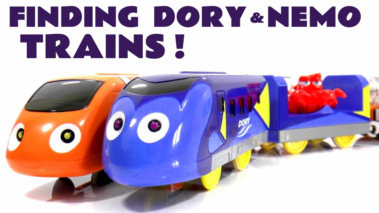 Finding Dory & Disney Pixar Finding Nemo Toy Trains Unboxing Review ...