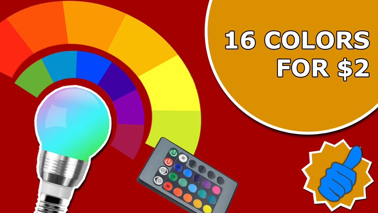 16 Color LED Light Bulb from Aliexpress - YouTube