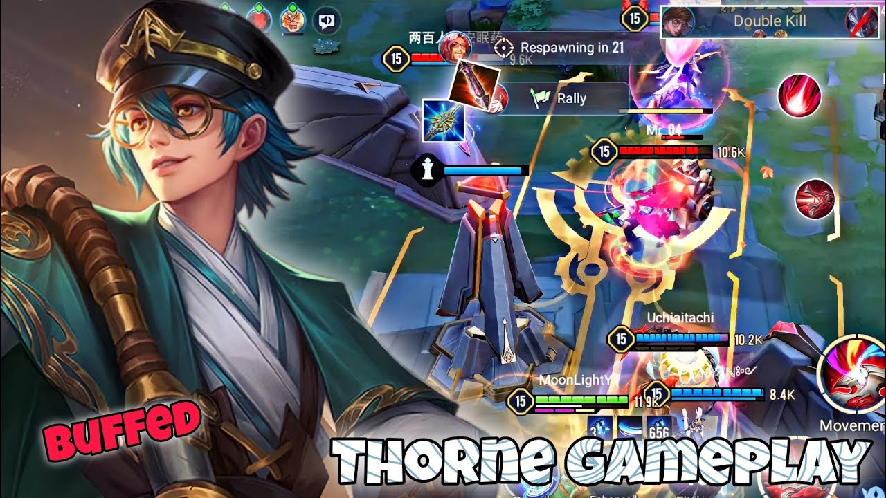 Thorne Dragon Lane Pro Gameplay | New Patch Buffed | Arena of Valor Liên Quân mobile CoT - YouTube
