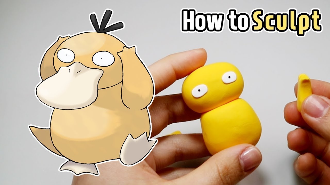 How to sculpt Pokemon 'Psyduck' | Clay Tutorial - YouTube