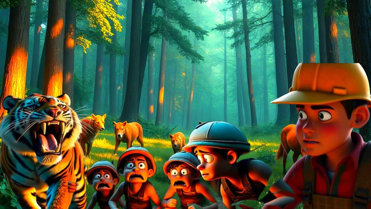 The animals scared the humans out of the forest || Cartoon Video || Ai ...