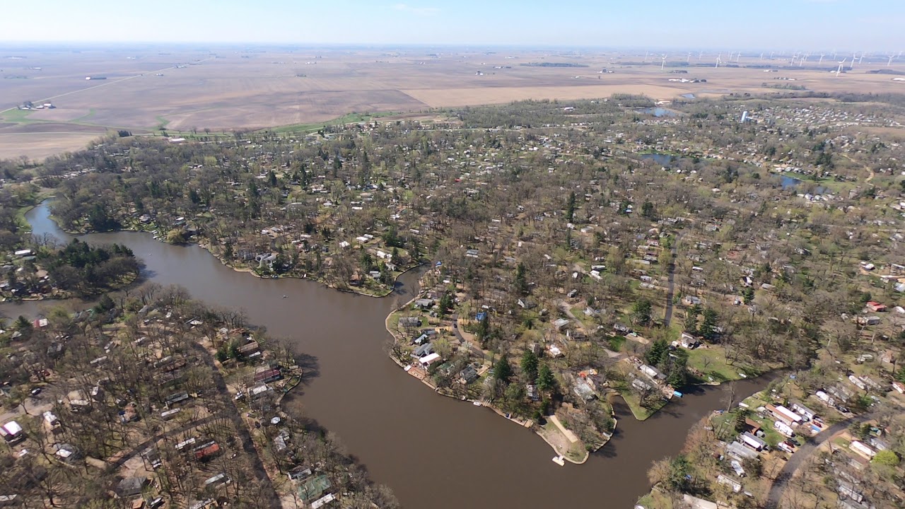 Woodhaven Lakes Campground Dam Road at Bass Lake Spillway - YouTube