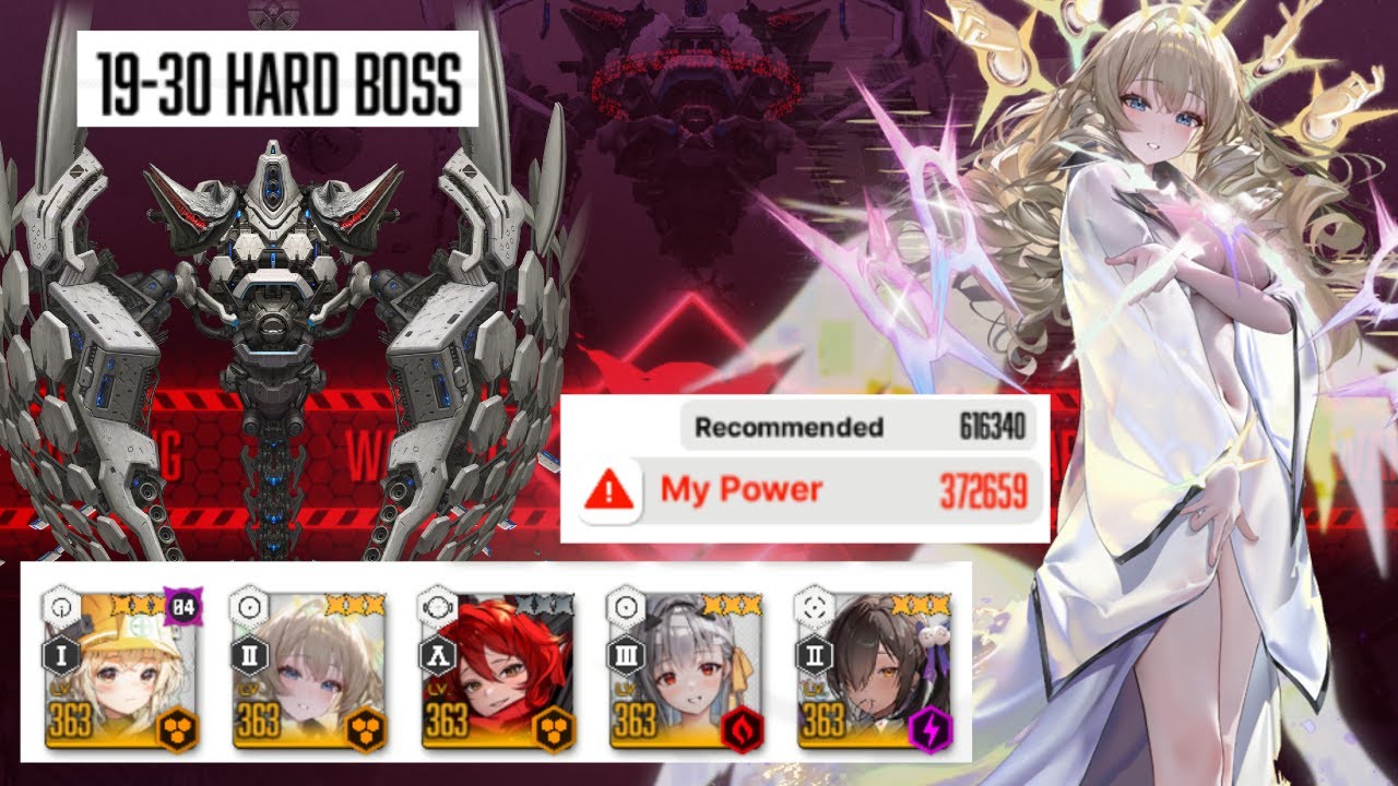 19-30 BOSS Hard Guide NIKKE Crown Team [ 370k CP ] - YouTube