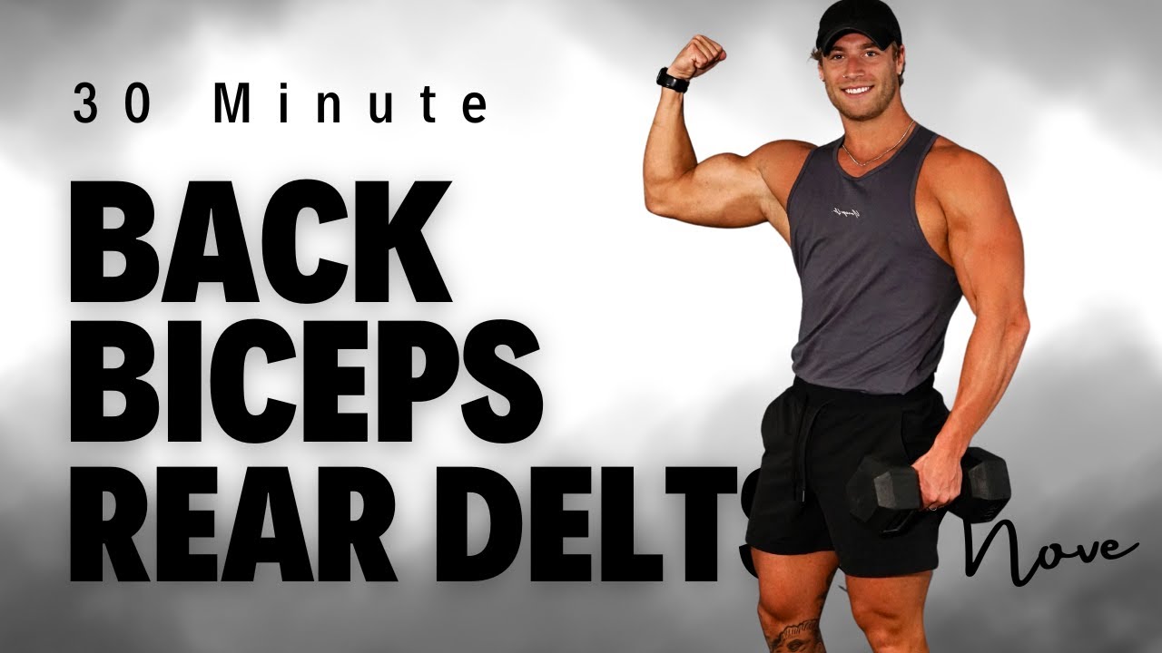 30 Minute Back, Biceps & Rear Delts with Stratton - YouTube