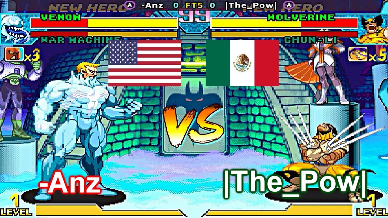 Marvel vs Capcom - -Anz vs |The_Pow| FT5 - YouTube