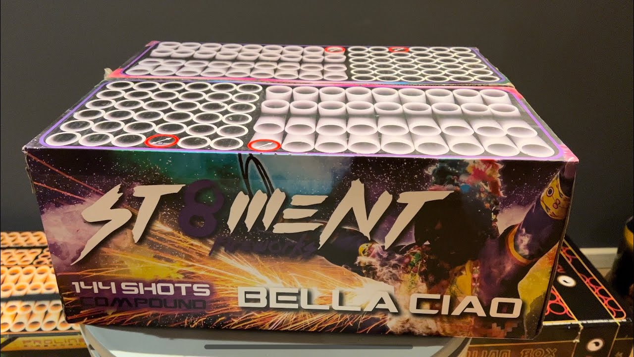 Bella Ciao : St8ment Fireworks : 144 Shots : 1872 Gram : 25mm ...