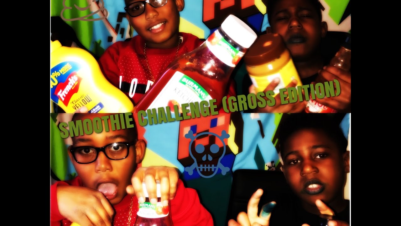 GROSS SMOOTHIE CHALLENGE 2017 !!!! - YouTube