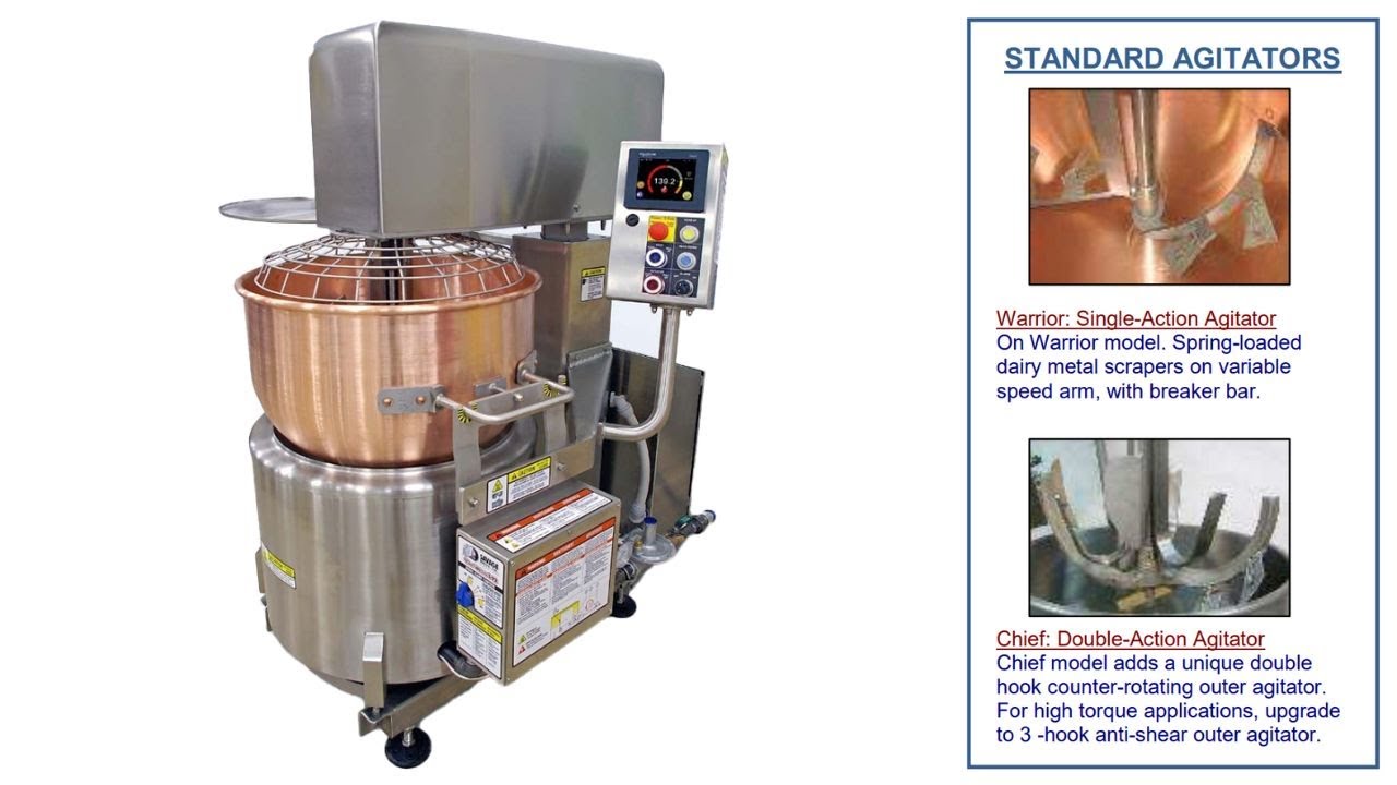 Savage Bros S92 Firemixer Fudge cooker & bowl lifter - YouTube