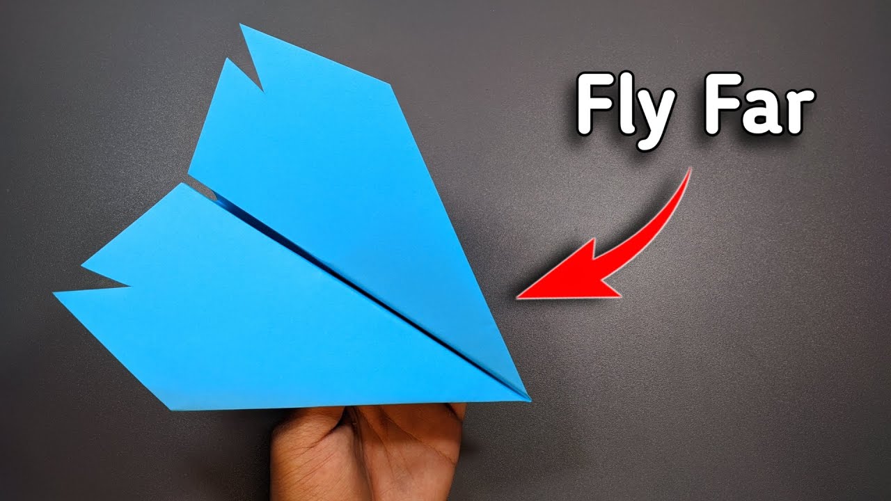 How to Make the Best Flying Paper Airplane Easily | A Paper Airplane ...