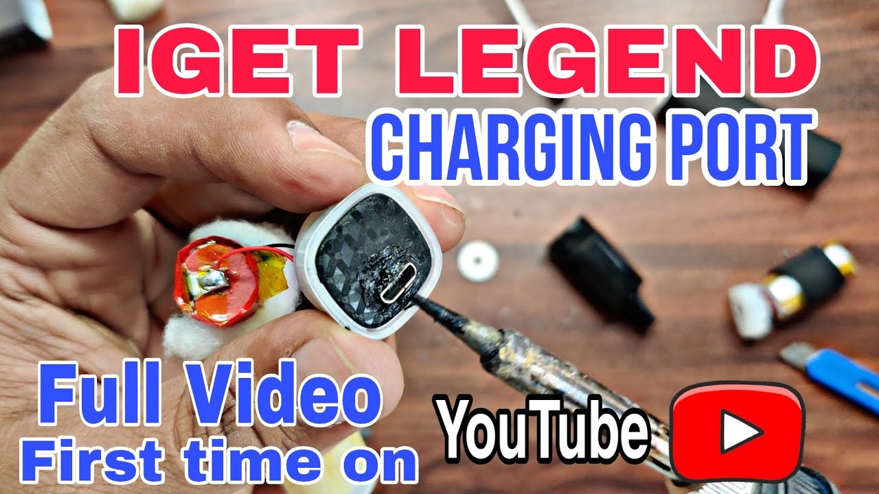 how to add charging port on IGET LEGEND #IGETLEGEND #ecigarettes # ...