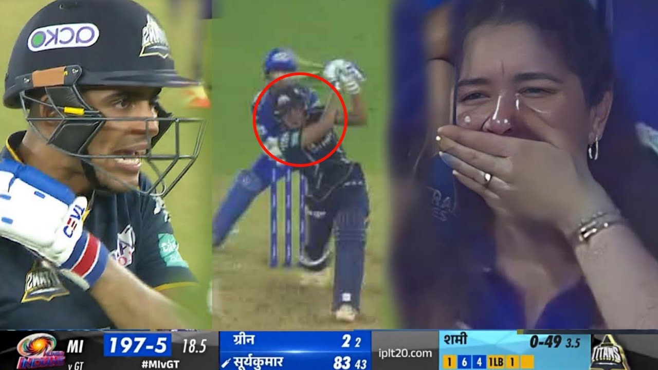 Sara Tendulkar sad reaction when Shubman Gill out on 6 run in IPL 2023 ...