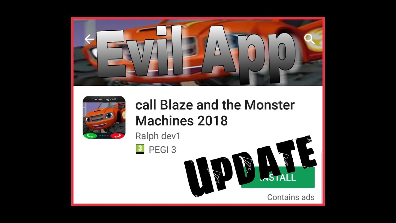 Update On Blaze And The Monster Machines! Fake Call App! - YouTube