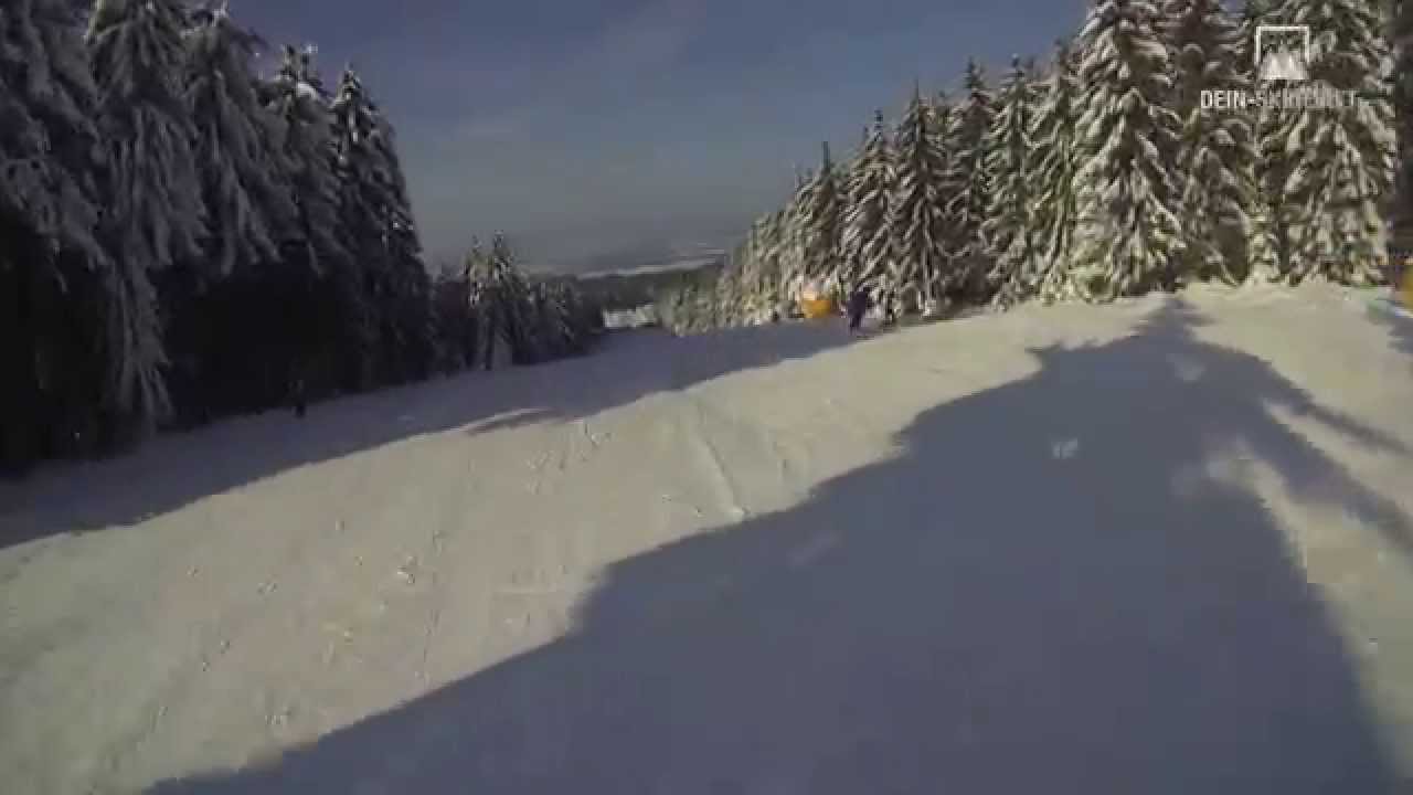 Skigebiet Erbeskopf: Kamerafahrt Piste 1 - YouTube
