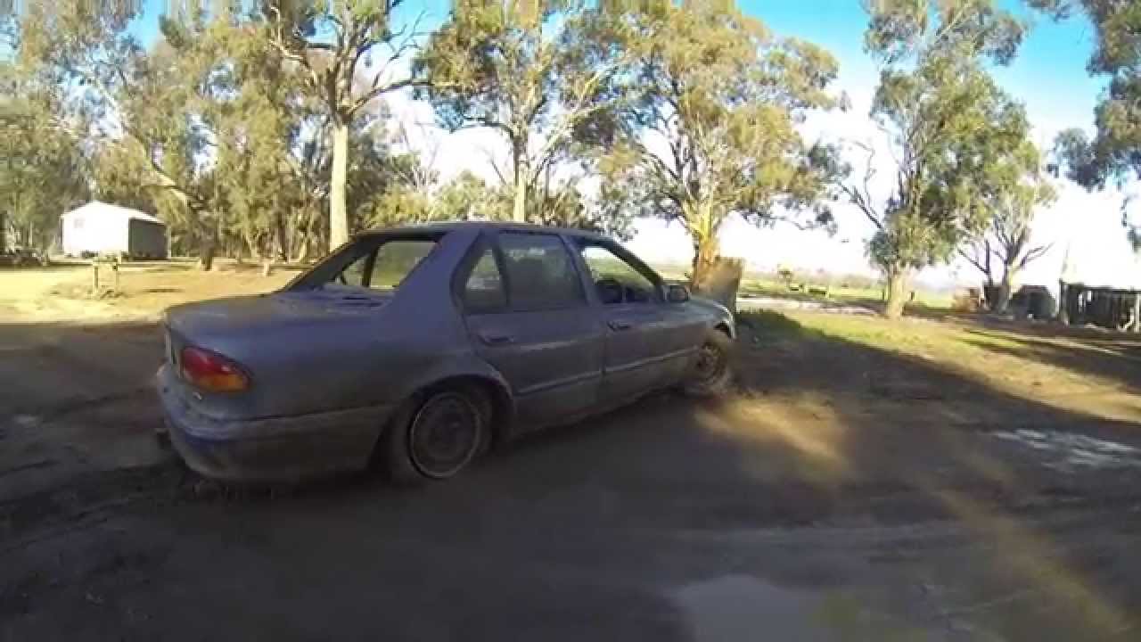 Everybody needs the burnout: Ford Falcon skid rig 2015 - YouTube