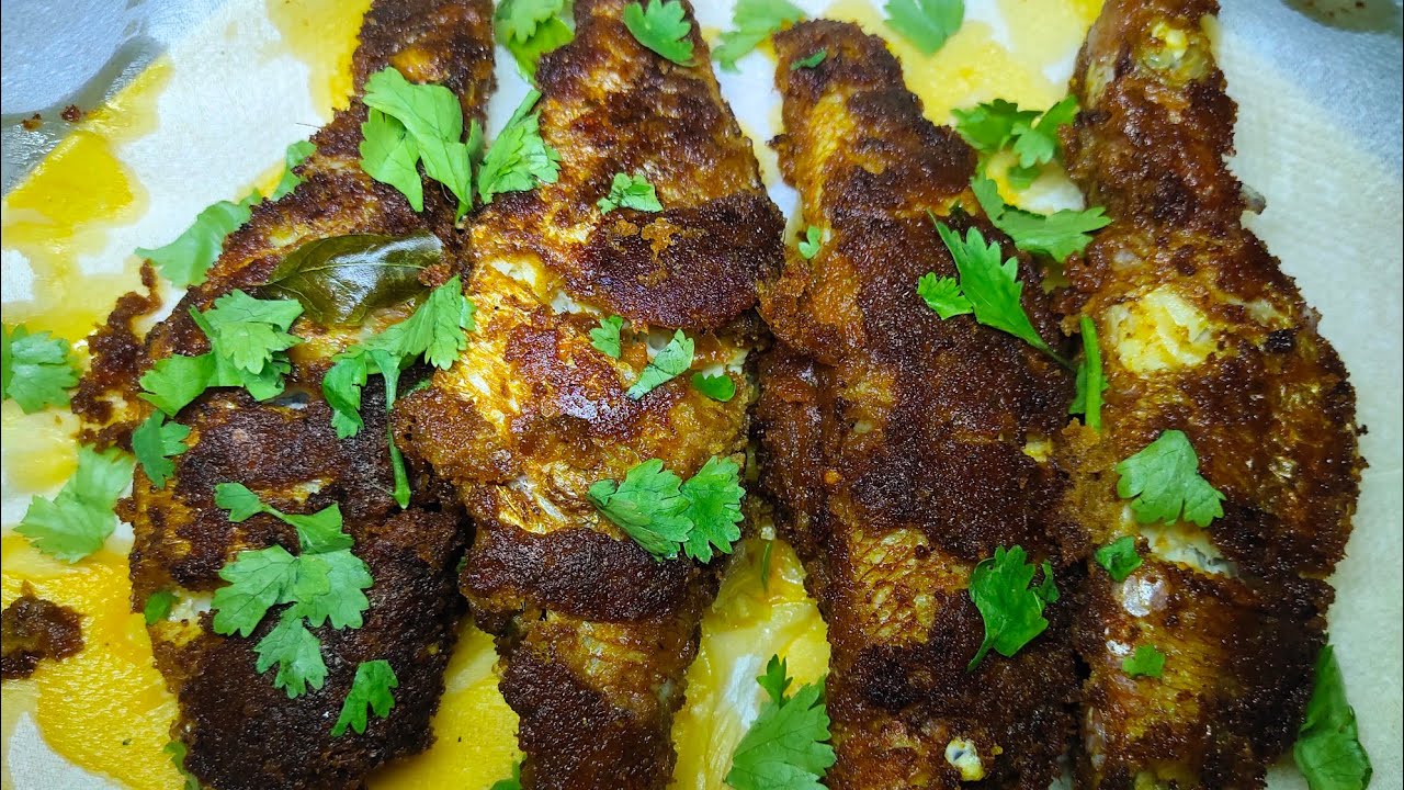 Fish fry recipe in Tamil | மீன் வறுவல் செய்முறை | Delicious red snapper ...