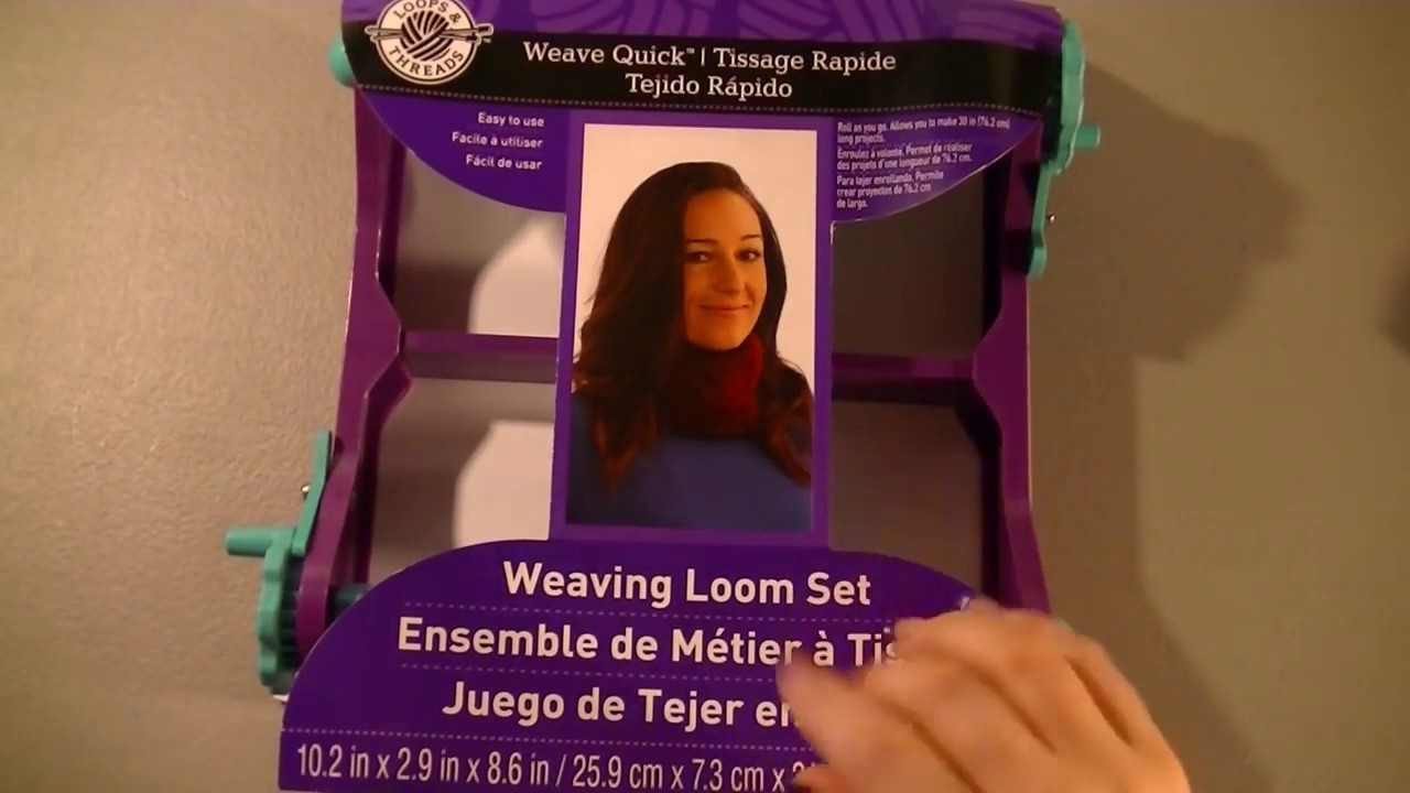Loops and Threads Weave Quick Weaving Loom - YouTube
