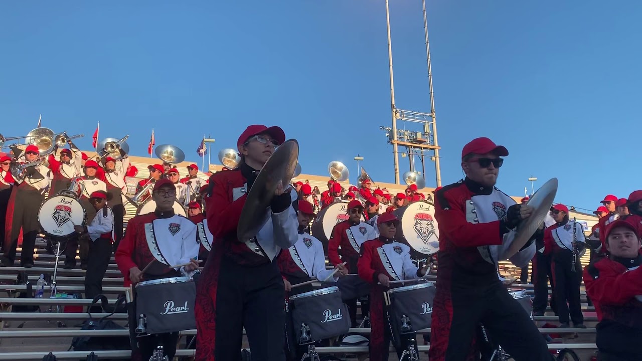 At The Game with the UNM Spirit Marching Band - YouTube