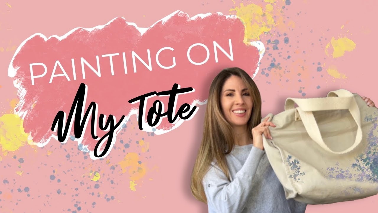 Customizing my tote with posca markers - YouTube