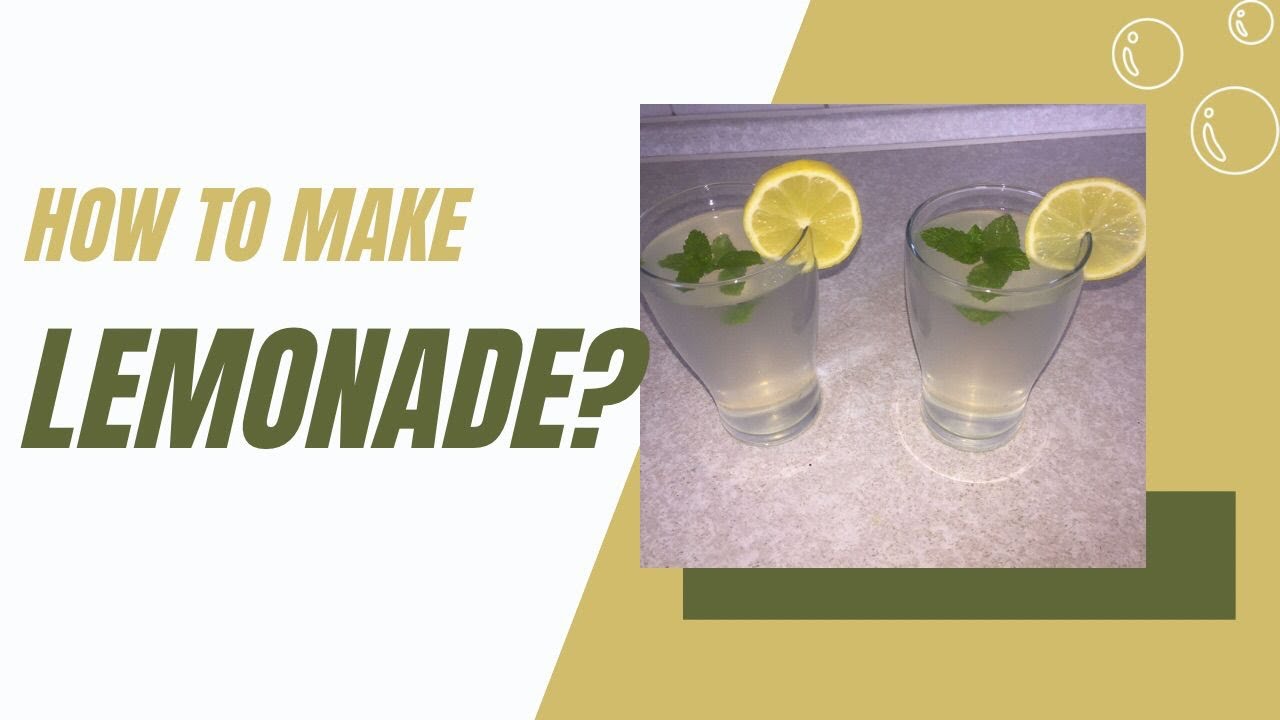 HOMEMADE LEMONADE | 10 MINUTES ONLY - YouTube