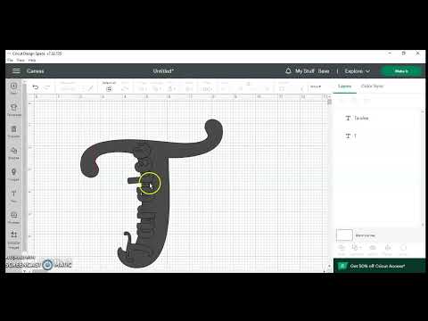 Create a Monogram Name  in Cricut Design Space- Non Traditional #papercraft #monogram