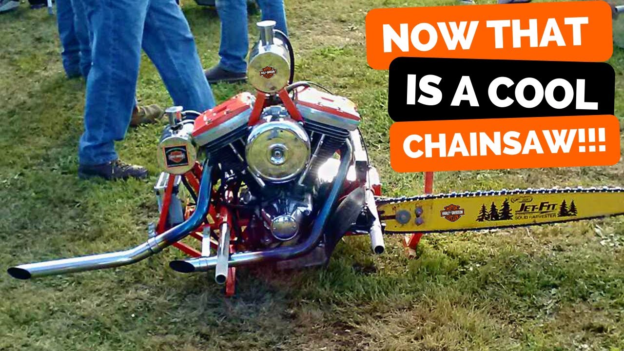 Harley-Davidson Chainsaw! - YouTube