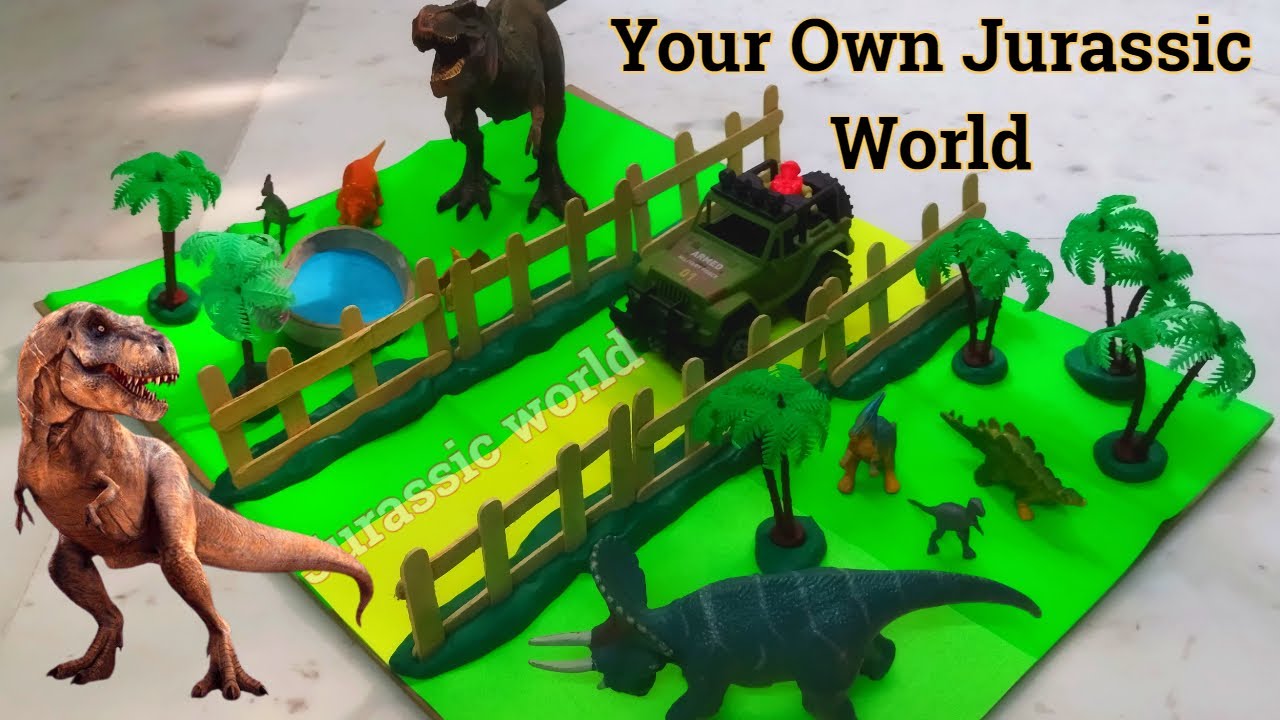 DIY Dinosaur World 🦖 || Dinosaur Park Model School Project - YouTube