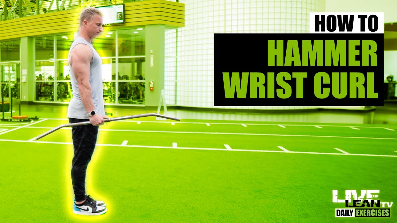How To Do A Standing Straight Bar Single Arm Hammer Wrist Curl ...