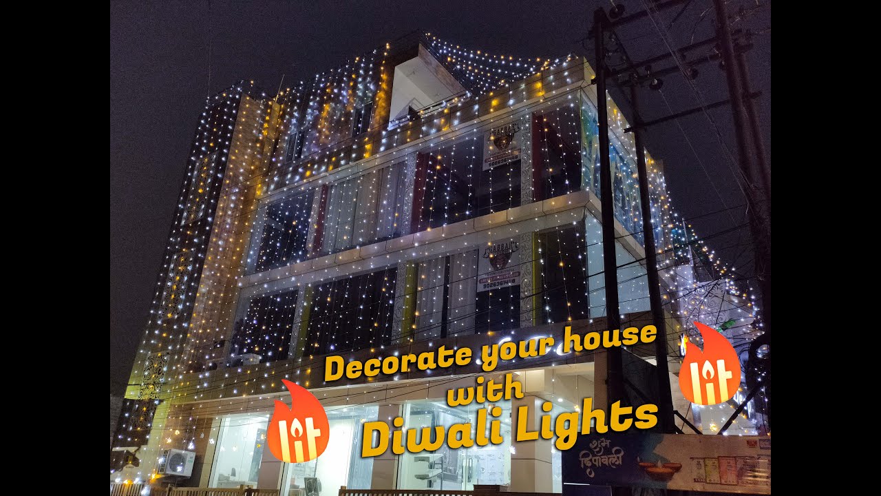 Diwali lights || Decorate your house with diwali lights || festival ...