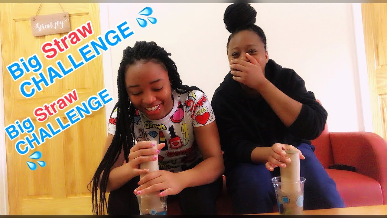 BIG STRAW CHALLENGE 😅😂😂 - YouTube