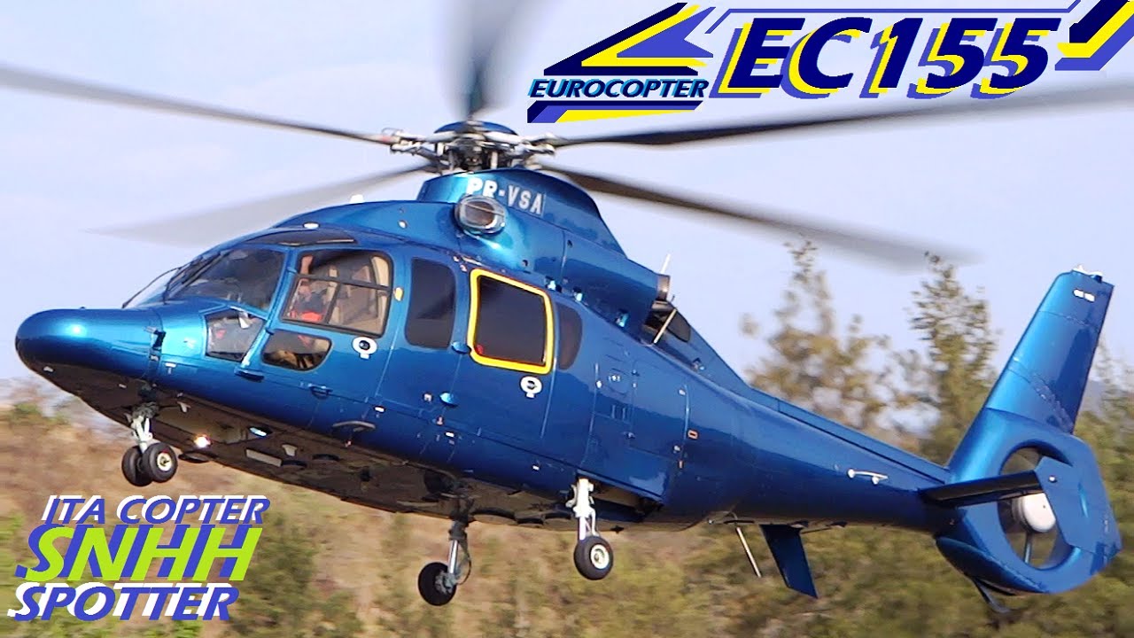 Eurocopter EC-155 B1 Dauphin (PR-VSA) - Airbus H155 Helicopter - YouTube