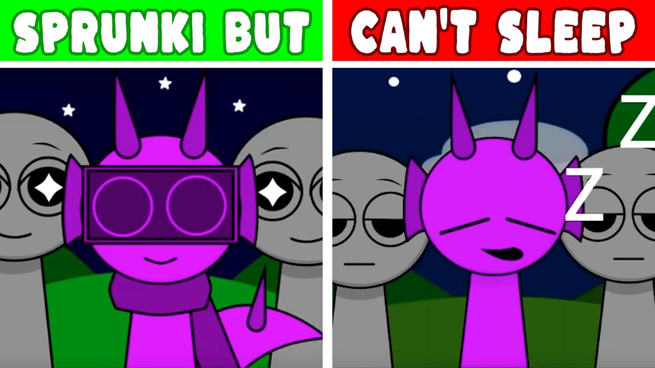 Incredibox Sprunki But All Can't Sleep Vs. Night Time | Normal and ...