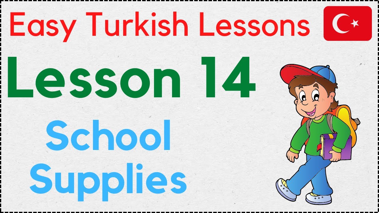 Easy Turkish Lesson 14 - School Supplies | @Talk Languages - YouTube