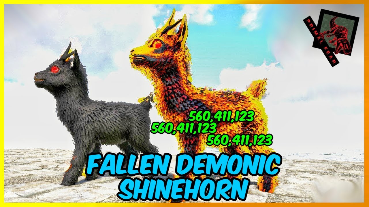 Ark Primal Fear #139 FALLEN DEMONIC SHINEHORN um Meteoro - YouTube