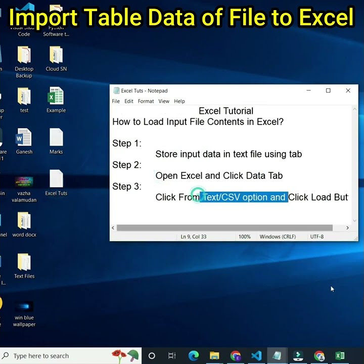 Import Text File into Excel | Excel Tips #shorts - YouTube