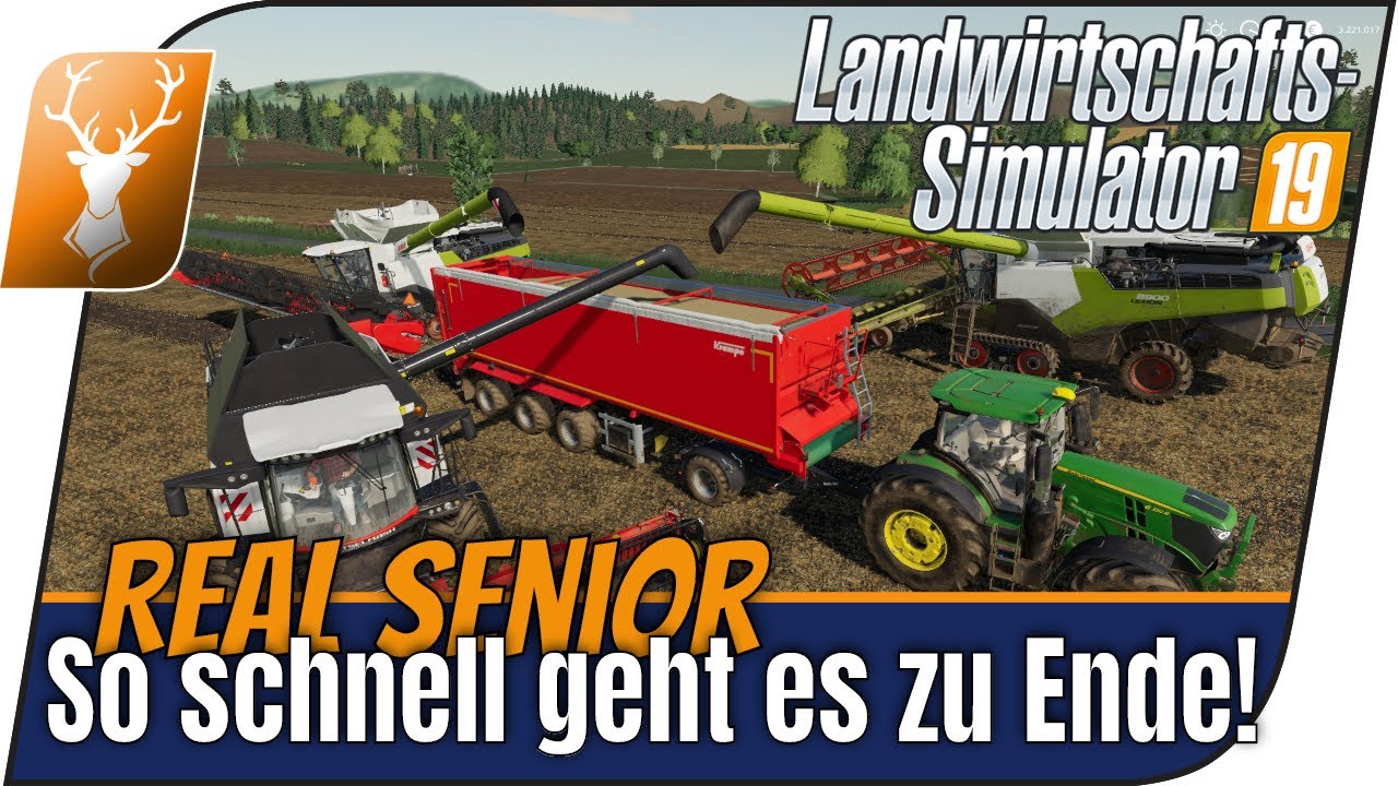 LS19 Map Real Ellerbach #56 - Letzter Abend in Ellerbach! Dreschen XXL ...