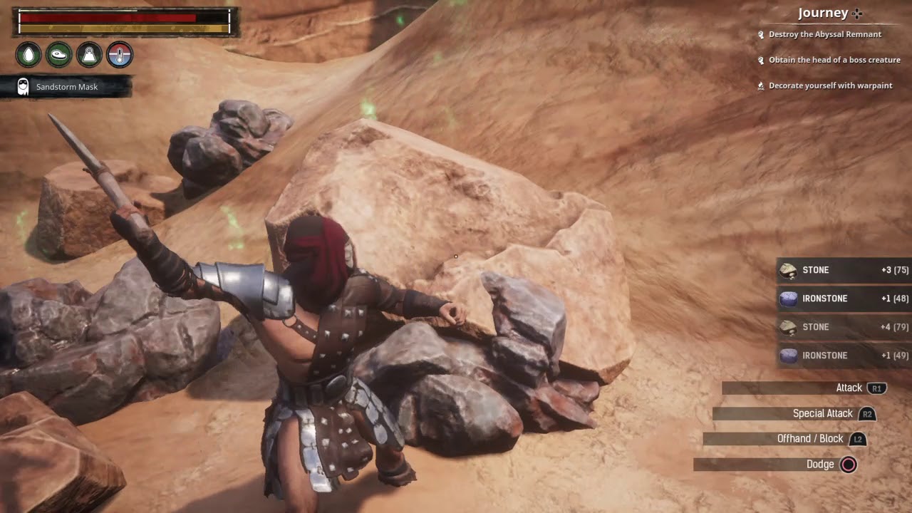 Conan Exiles_ a good spot for ironstone - YouTube