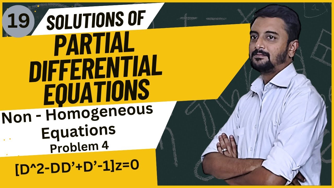 Solution Of Non-Homogeneous PDE - [D^2-DD’+D’-1]z=0 - Maths Faizal ...