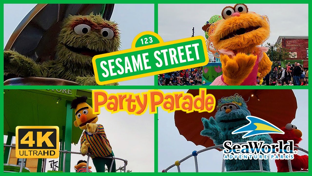 Sesame Street Party Parade SeaWorld Orlando 2023 | 4K - YouTube