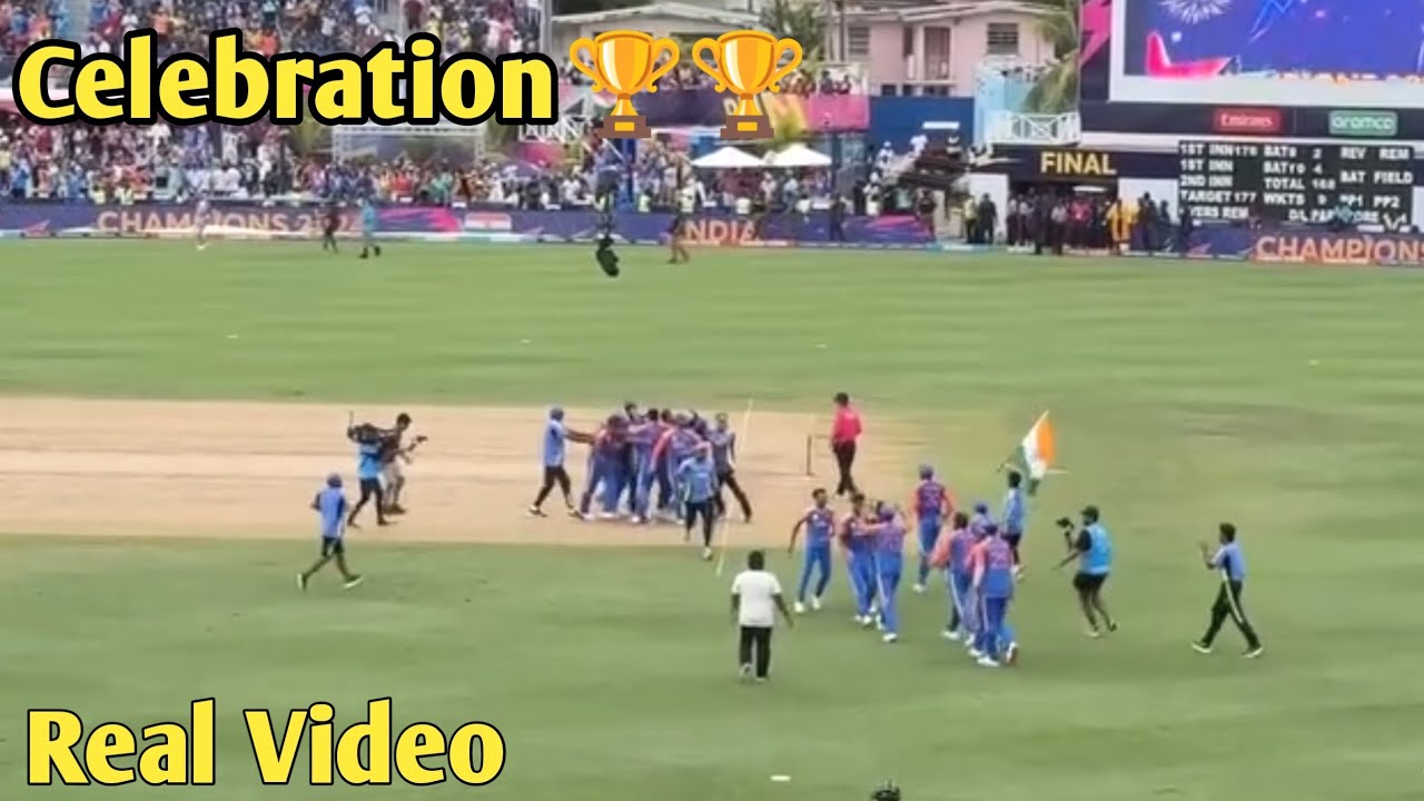 Team india winning moment | Team india celebration t20 world cup | ind ...