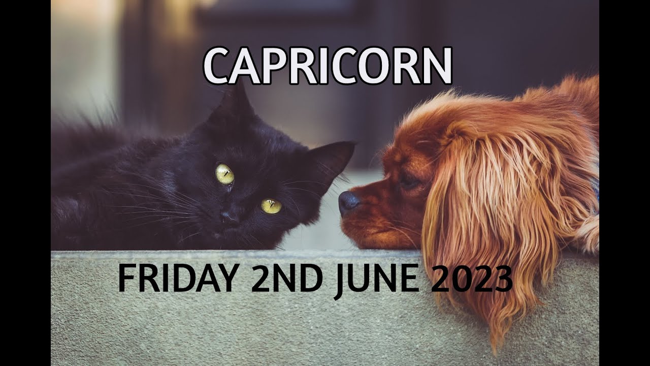 CAPRICORN | FRIDAY JUNE 2ND 2023 | DAILY TAROT READING - YouTube