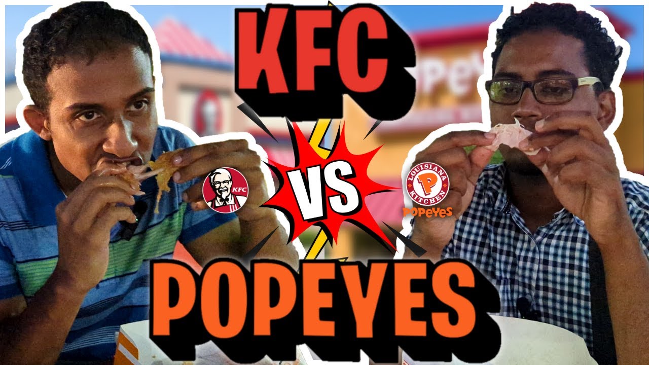 KFC vs POPEYES fried chicken - YouTube