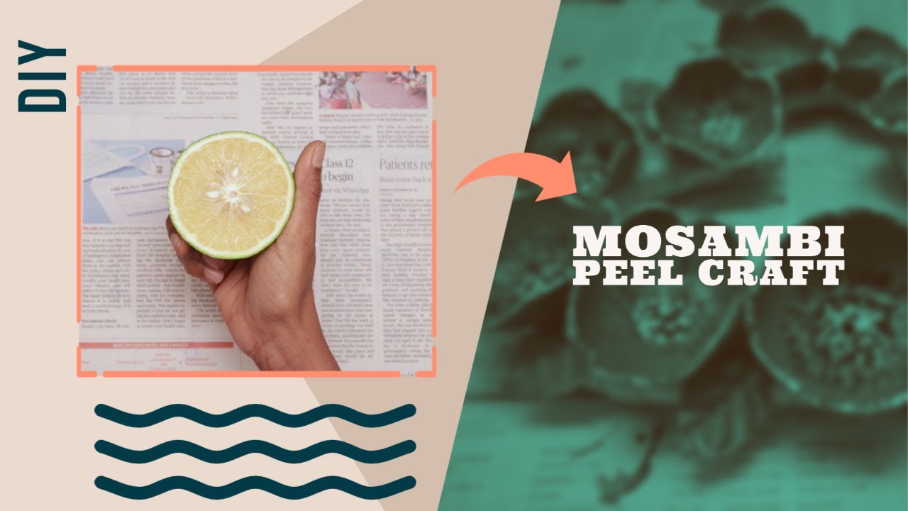Have you tried this ? Mosambi Peel Craft | Orange Peel | Wall Hanging ...
