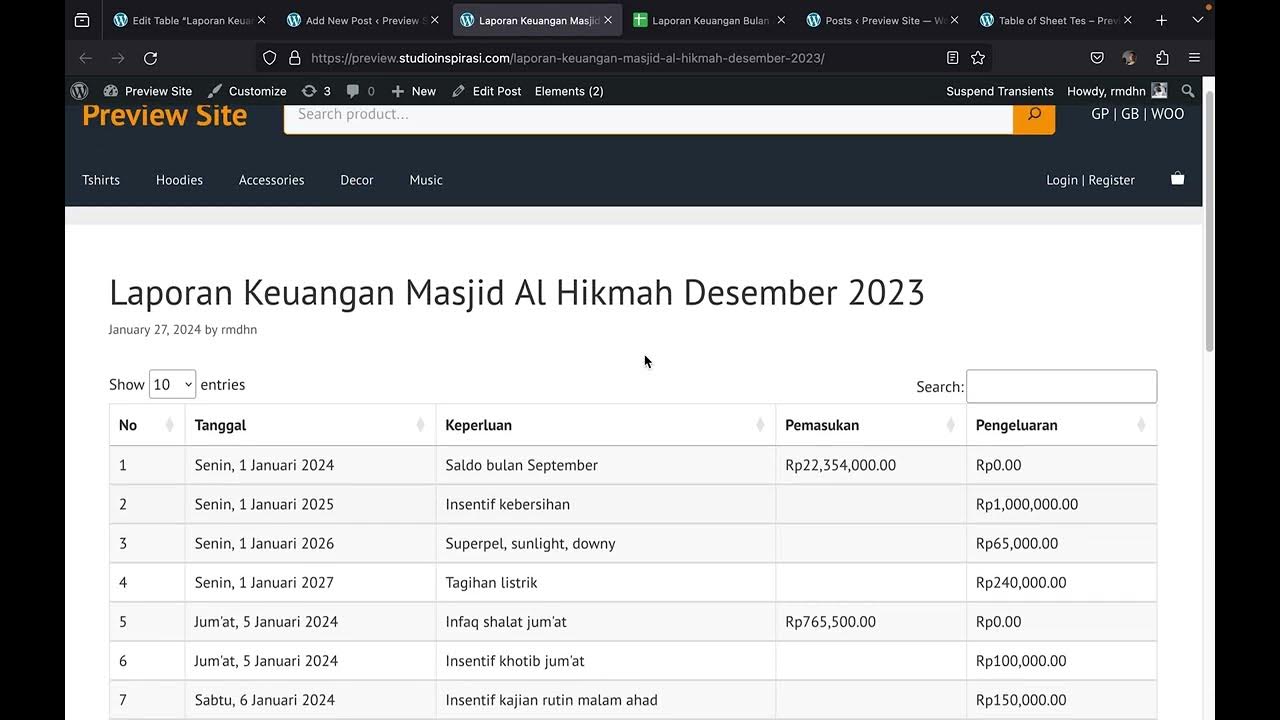 Tutorial Menampilkan Tabel dari Google Sheet di WordPress dengan Table ...