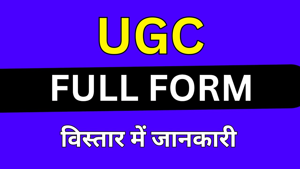 UGC full form in Medical - YouTube