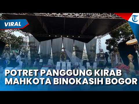 PANGGUNG MEGAH Kirab Mahkota Binokasih di Suryakencana Bogor, Banyak yang Ingin Datang