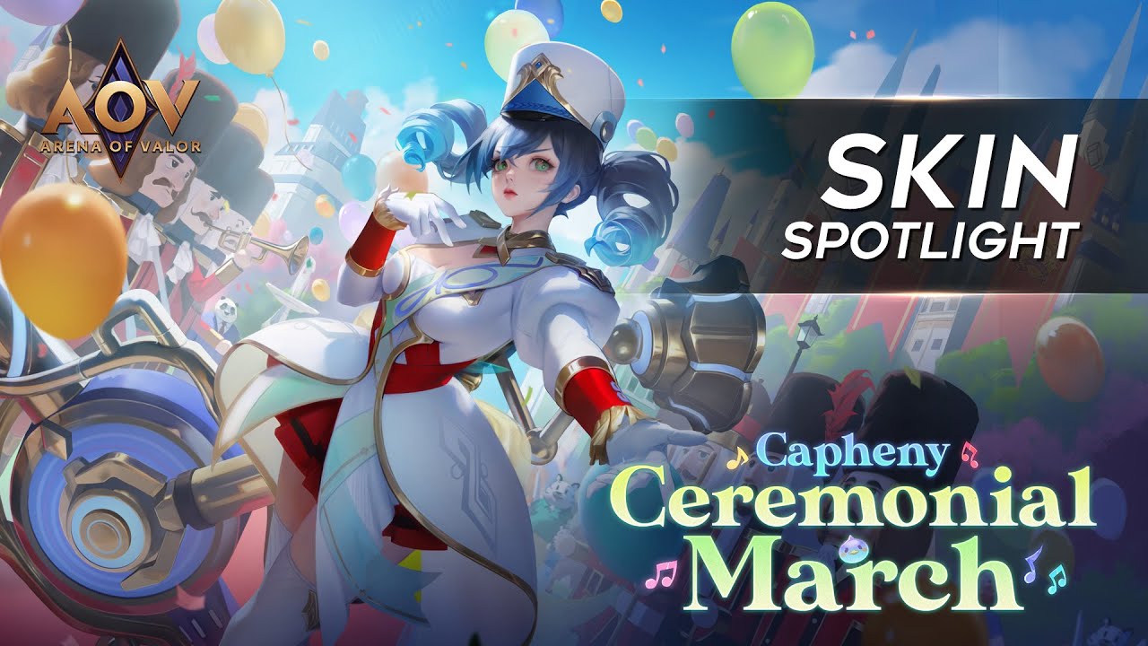 Capheny Ceremonial March Skin Spotlight - Garena AOV (Arena of Valor) - YouTube
