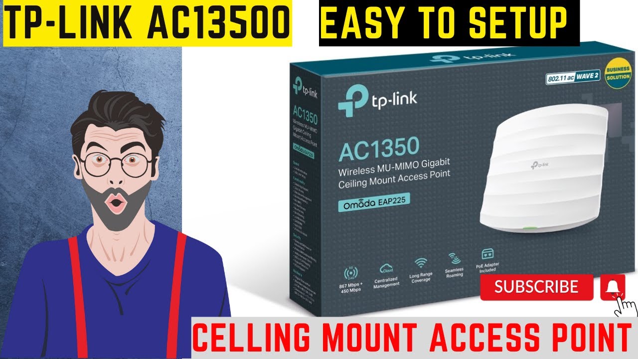 tp-link AC1350 || Celling Mount Access Point|| Configuration Access ...
